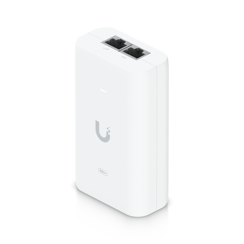 U-POE++ UBIQUITI 48VDC 60W inyector PoE 1,25A Gigabit 100-240VAC