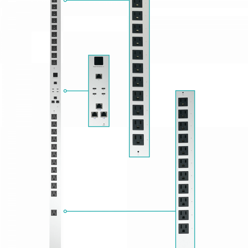 USP-PDU-HD UBIQUITI PDU Vertical 24-Puertos Americanos