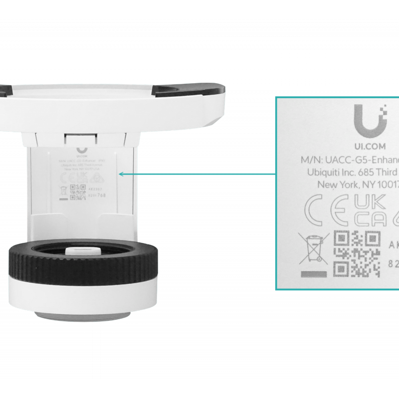 UACC-G5-ENHANCER UBIQUITI req/UVC-G5-Pro Extensor LED-600lm IR 40mt ...