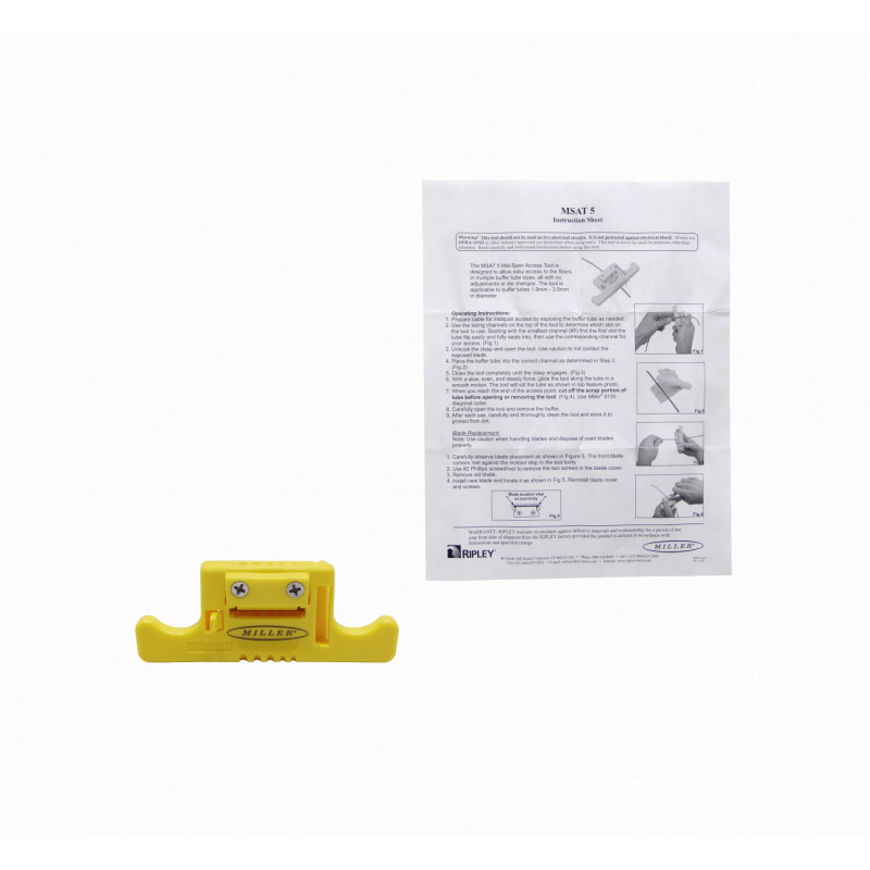 MSAT-5 RIPLEY 1,9-3,0mm Sangradora Buffer Fibra Optica Tubo Holgado