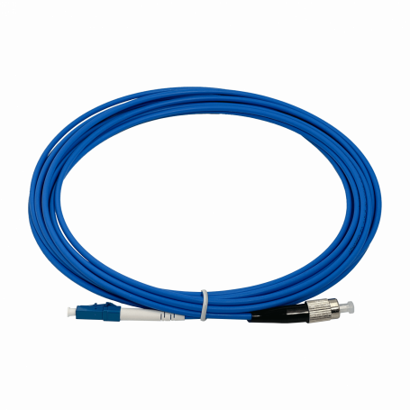 JBSLF5 LSZH Blindado 5mt LC-FC SM Simplex Jumper Cable Fibra 3.0mm 9/125um