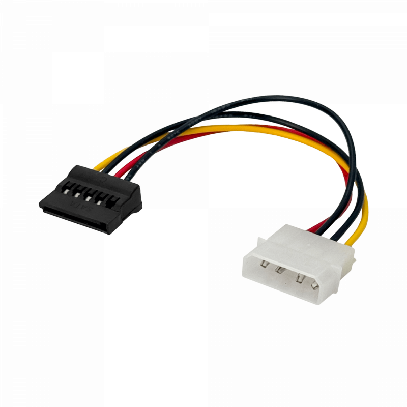PSATAIDE 1-MOLEX-M 1-SATA-H Cable de poder 15cm