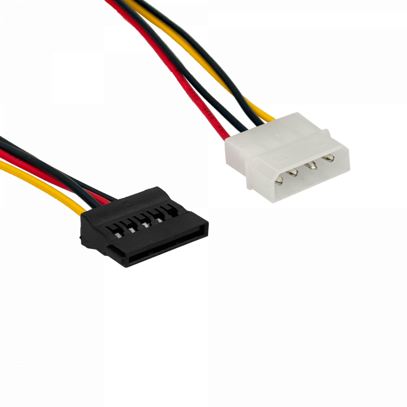 PSATAIDE 1-MOLEX-M 1-SATA-H Cable de poder 15cm