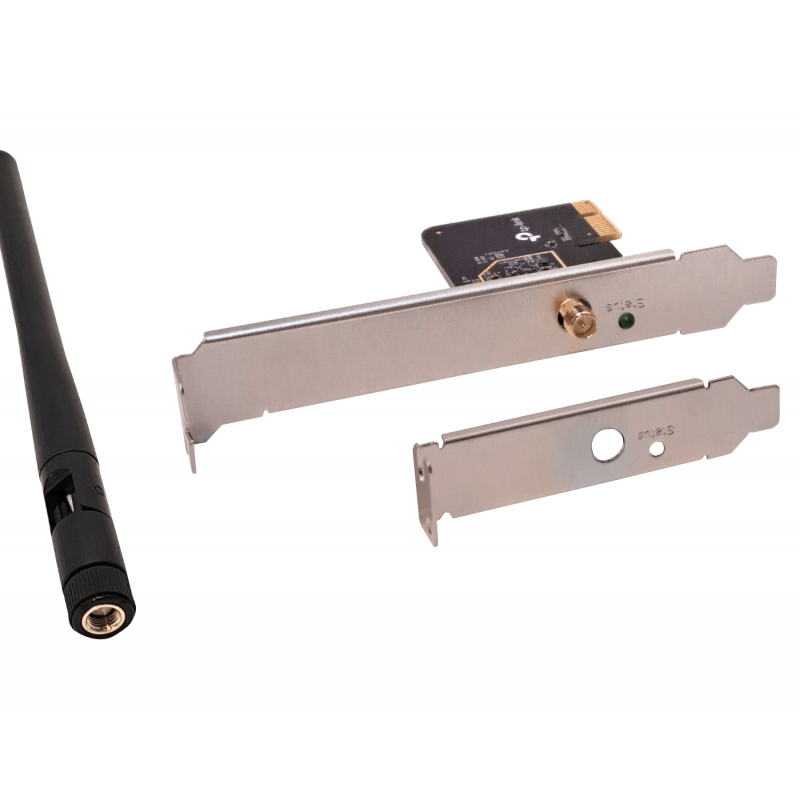 T2E TP-LINK 633mbps 2,4/5GHz PCIExpress PCIe-x1 1-RPSMA High/Low-Profile