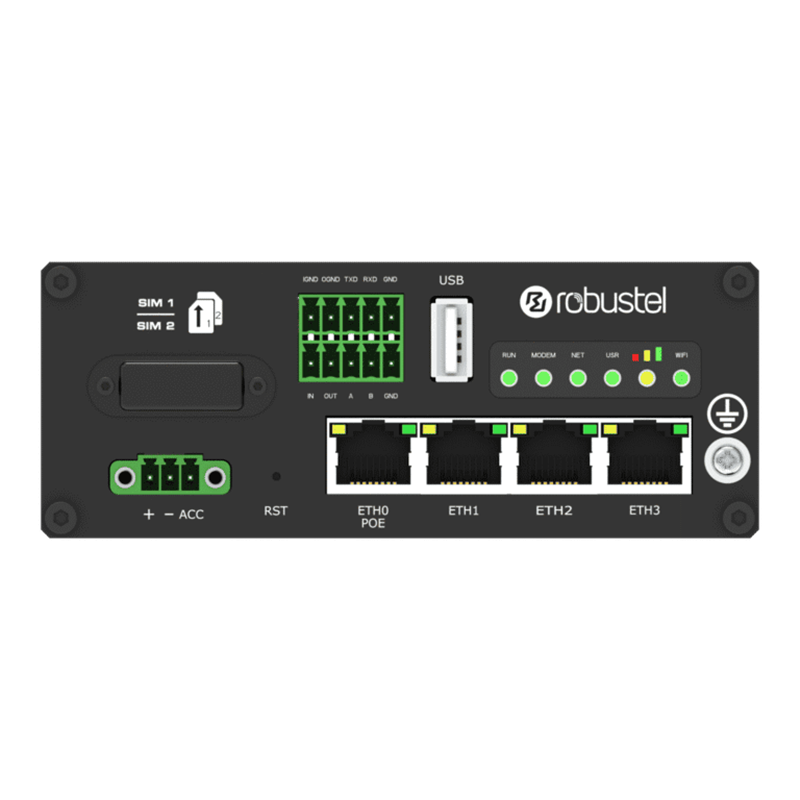 Robustel R2110-4L | Industrial 4G Gigabit Dual SIM VPN | Compratecno