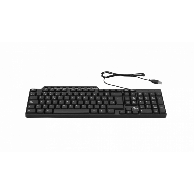 TECLADO-USB XTECH Teclado QWERTY USB Cable-120cm Negro XTK-160S XTK-16OS