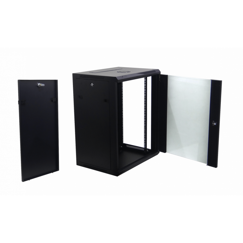 RK15-4L RACK PARED 15U 45CM-FONDO NEGRO INC-2U