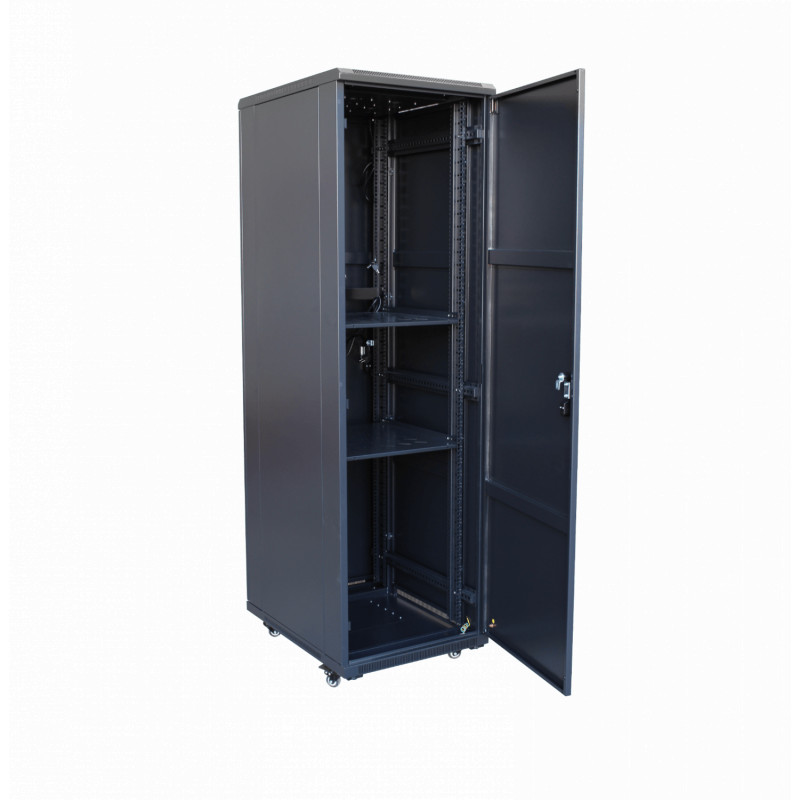 RK42-8LF Fondo-80cm 42U Chapa-Uni Vent Rack Ancho19p/60cm